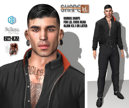 Second Life Marketplace - [SHAPEshifters] DARIUS SHAPE FOR LEL EVOX ...